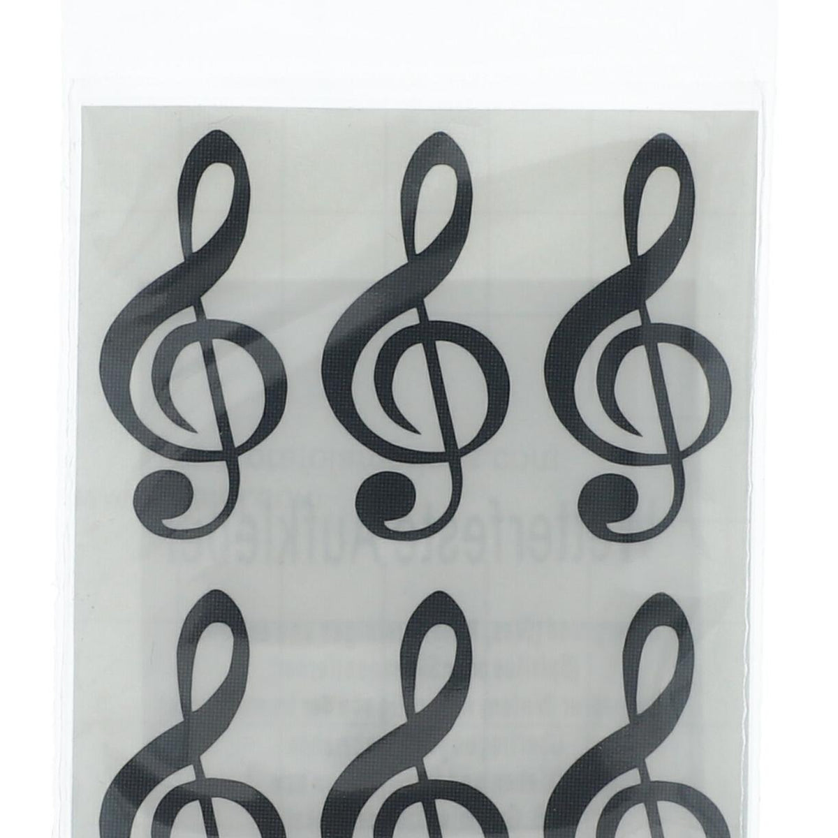 Musik-Boutique Treble Clef Stickers sheet of 9 in black – Musik-Ebert Gmbh