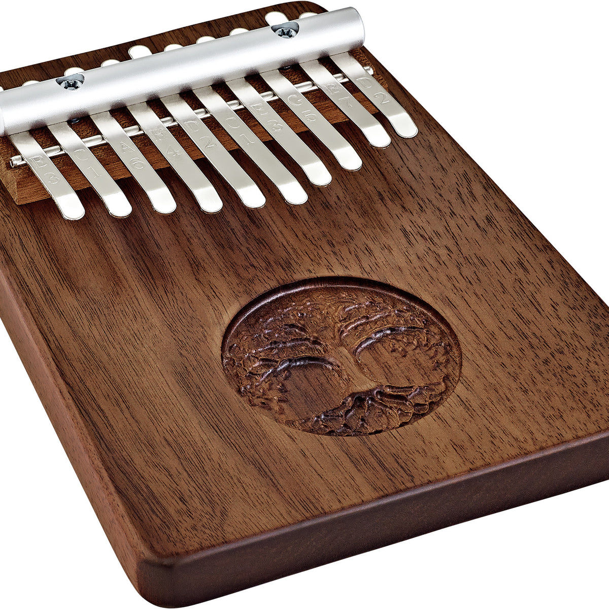 MEINL Sonic Energy Solid "Tree of Life" Kalimba - 10 Tones / Black Wal ...